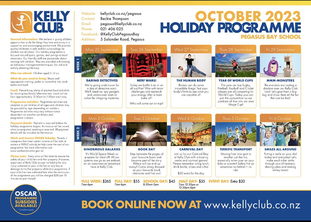 Sep/Oct Holiday Programme