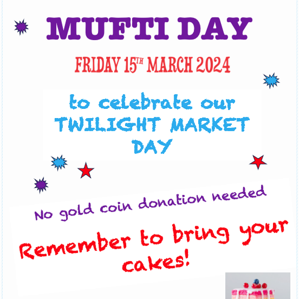 Mufti Day - Friday 15th March 2024 — Newsletter - Week 6 Term 1, 8th ...