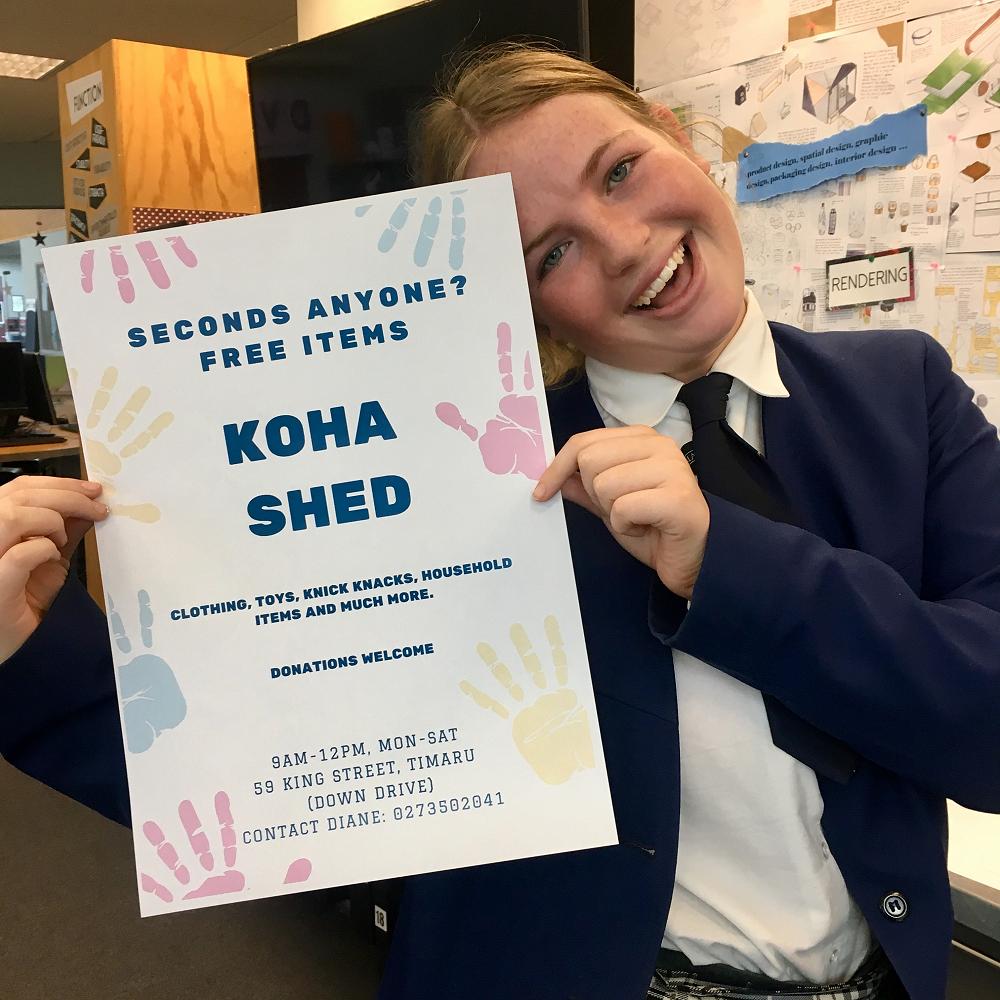 Year 10 Poster Design for the Koha Shed