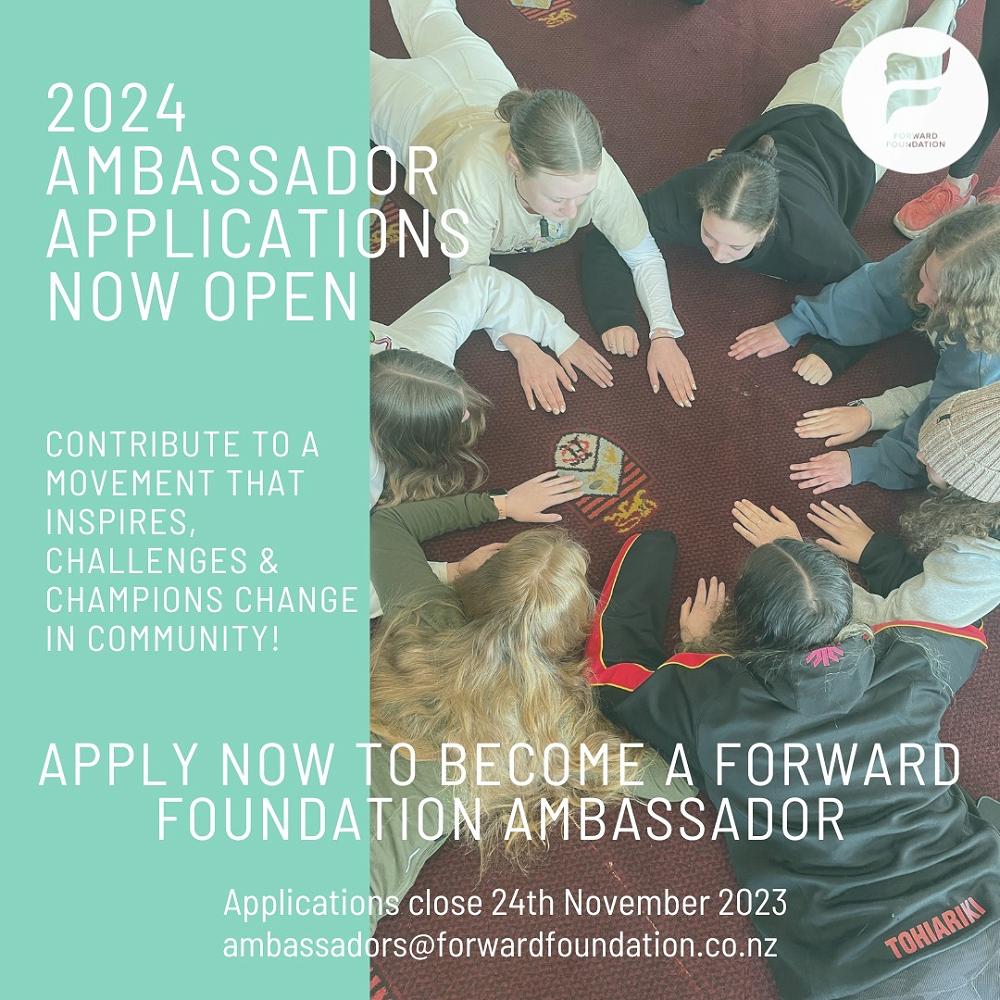 Forward Foundation Ambassadors for 2024 — DHS Dispatch, 3 November 2023