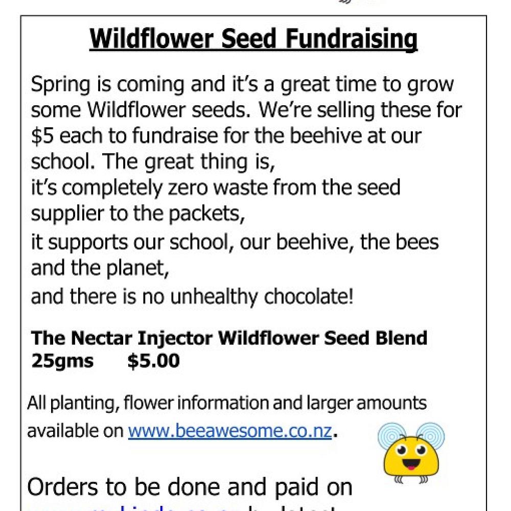 Wildflower Seed Fundraiser — Principal's Pānui - Week 9 -Term 3 2023