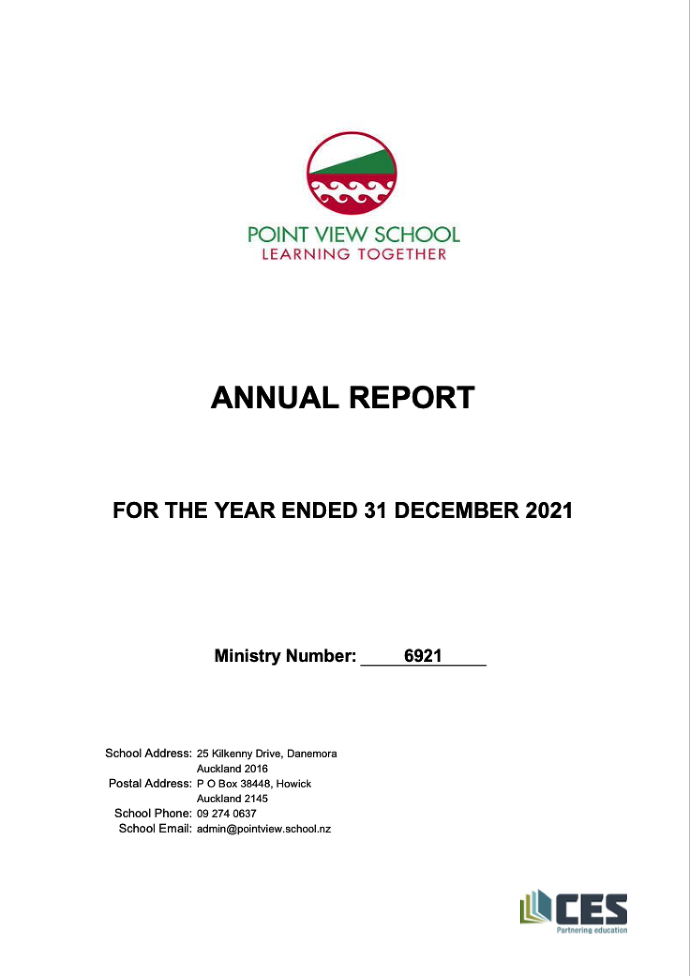 Annual Report - Point View School 2021