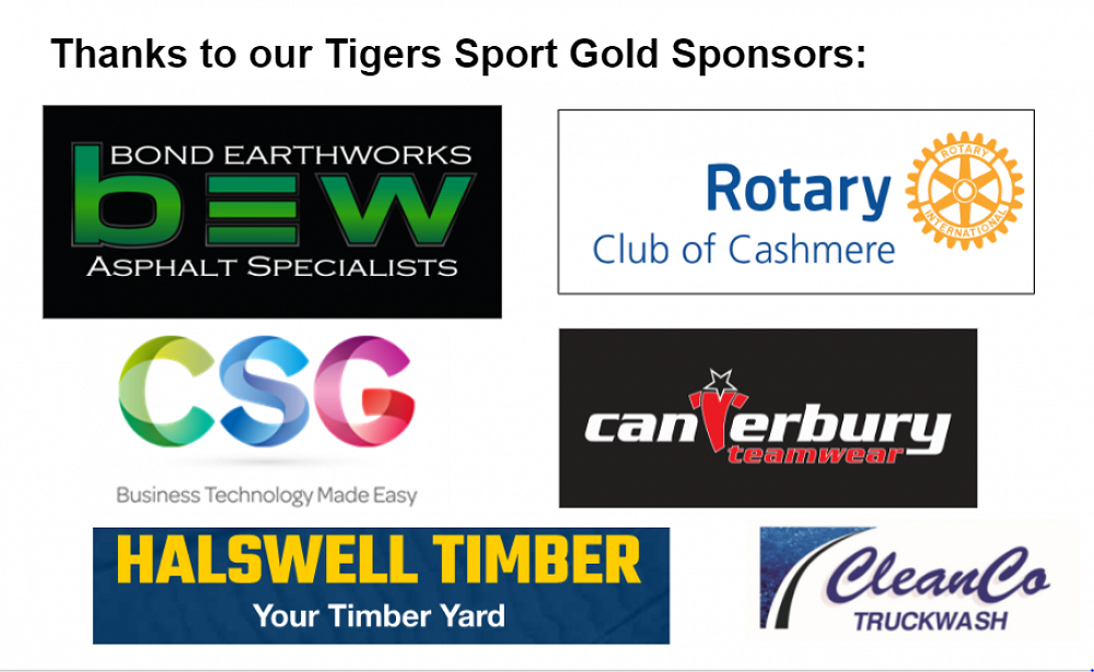 Thanks to our Tiger Sports Gold Sponsors