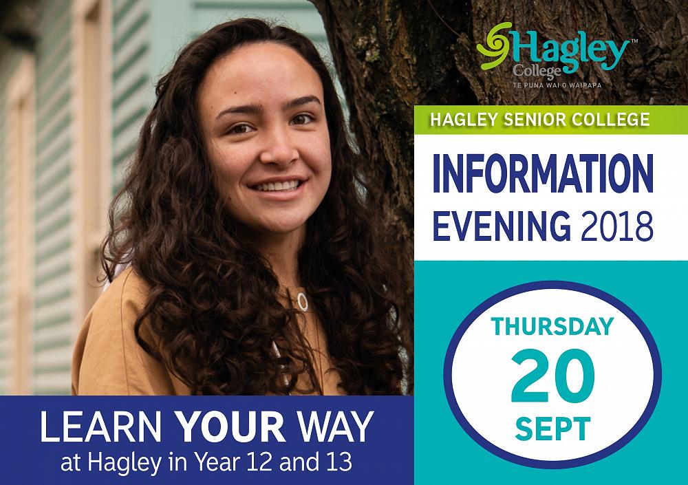 Hagley Senior College Information Evening