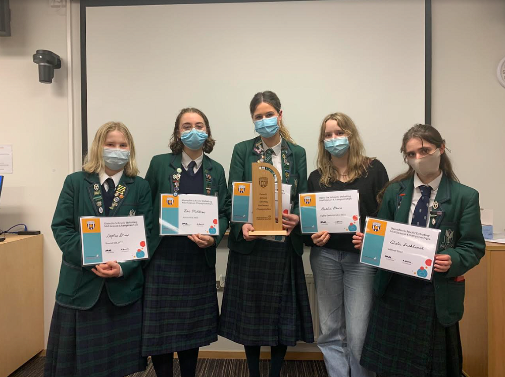Columba College has won the Dunedin Mid-Season Debating Championships