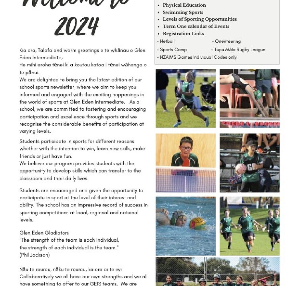 Term 1 Sports Newsletter