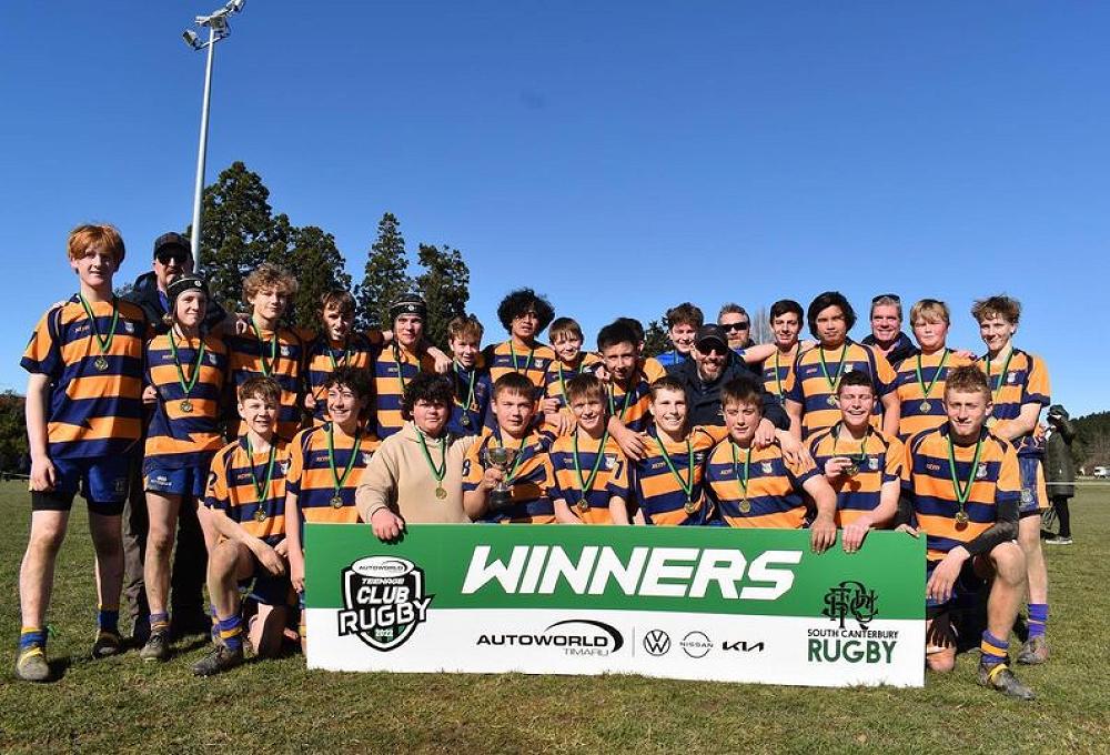 Winning Under 14.5 Rugby team