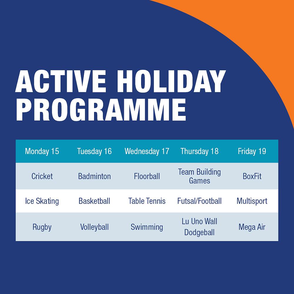 Selwyn Sports Centre April Holiday Programme