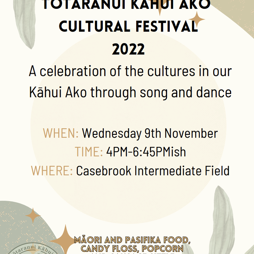 Kahui Ako Cultural Festival