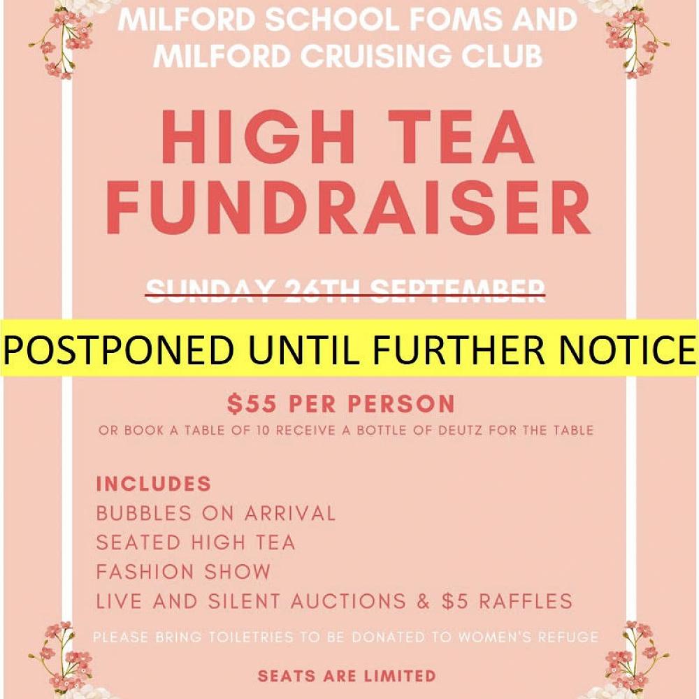 High Tea Fundraiser Postponed