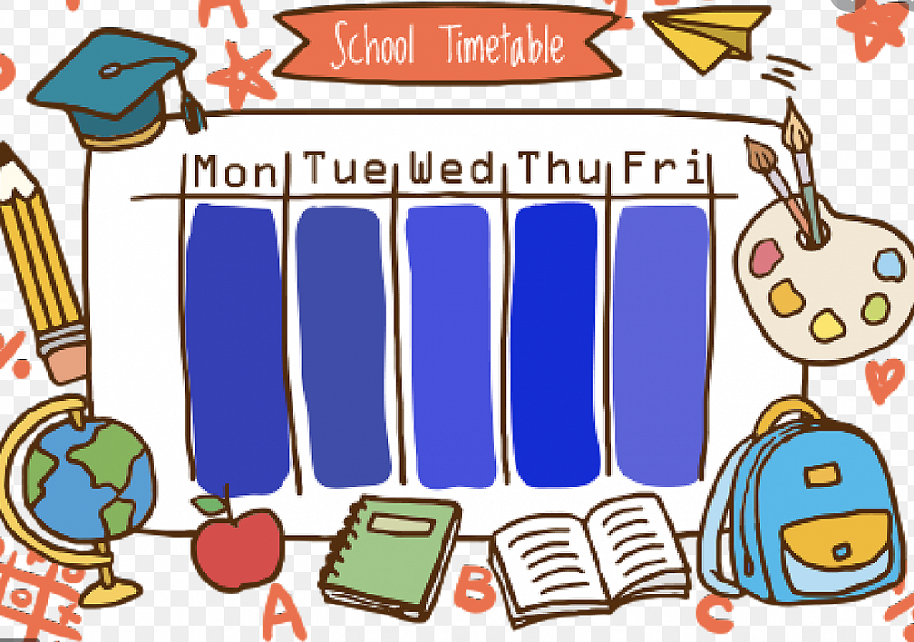 Class Timetable Clipart