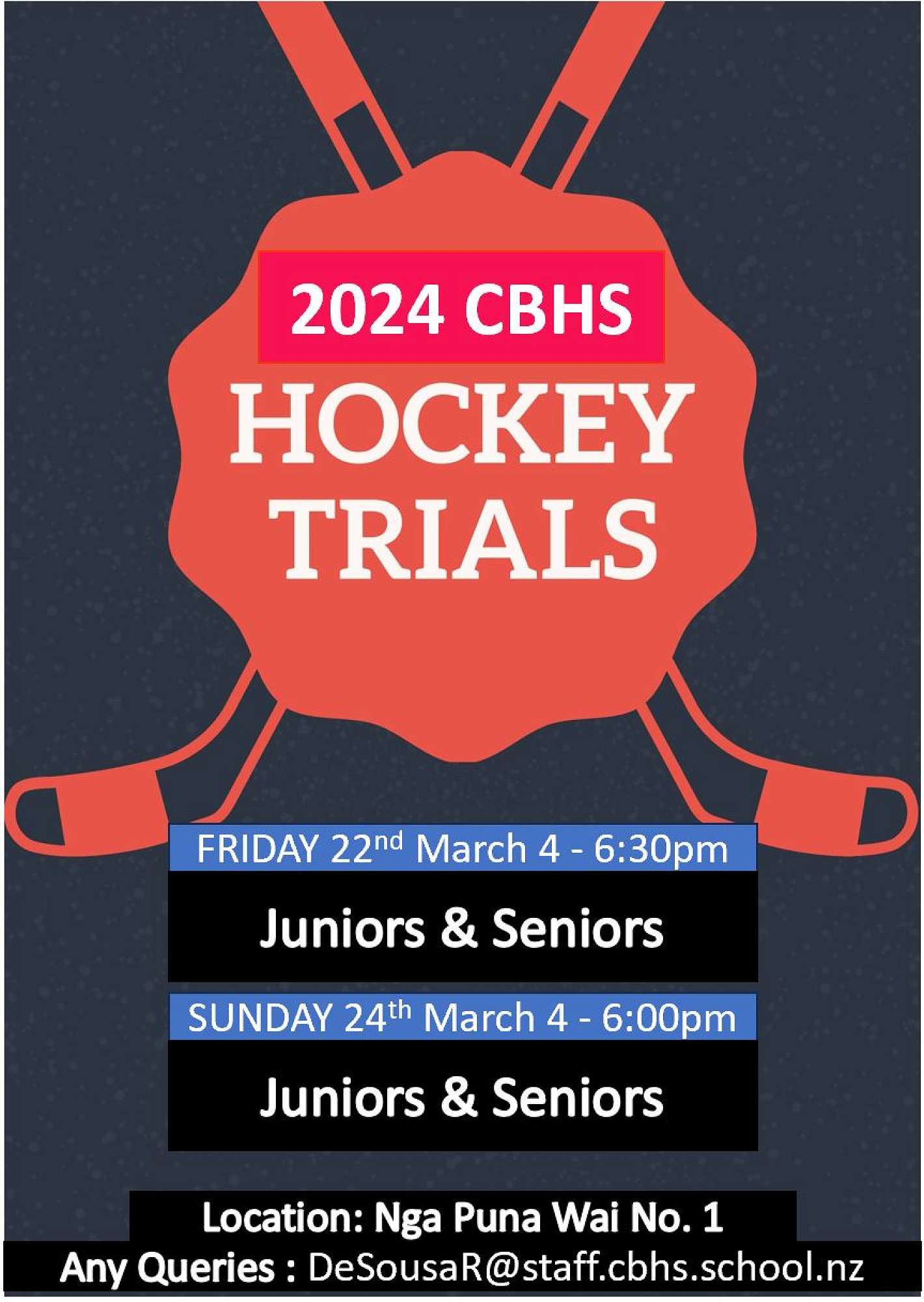 CBHS Hockey Trials