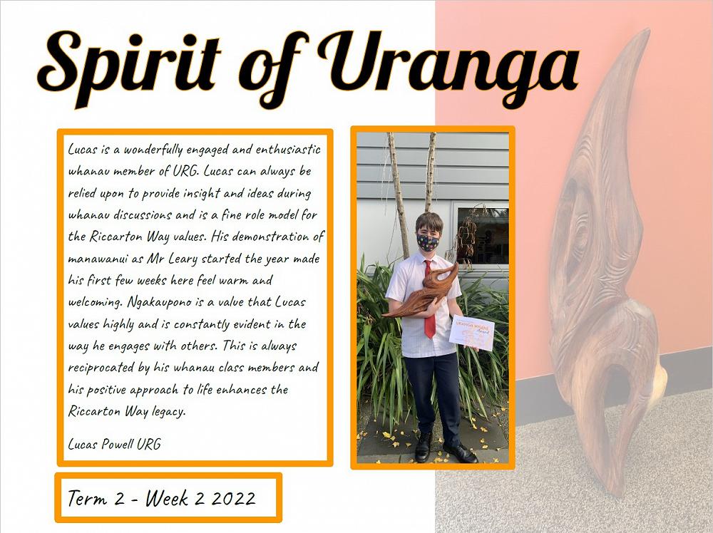 Spirit of Uranga Award