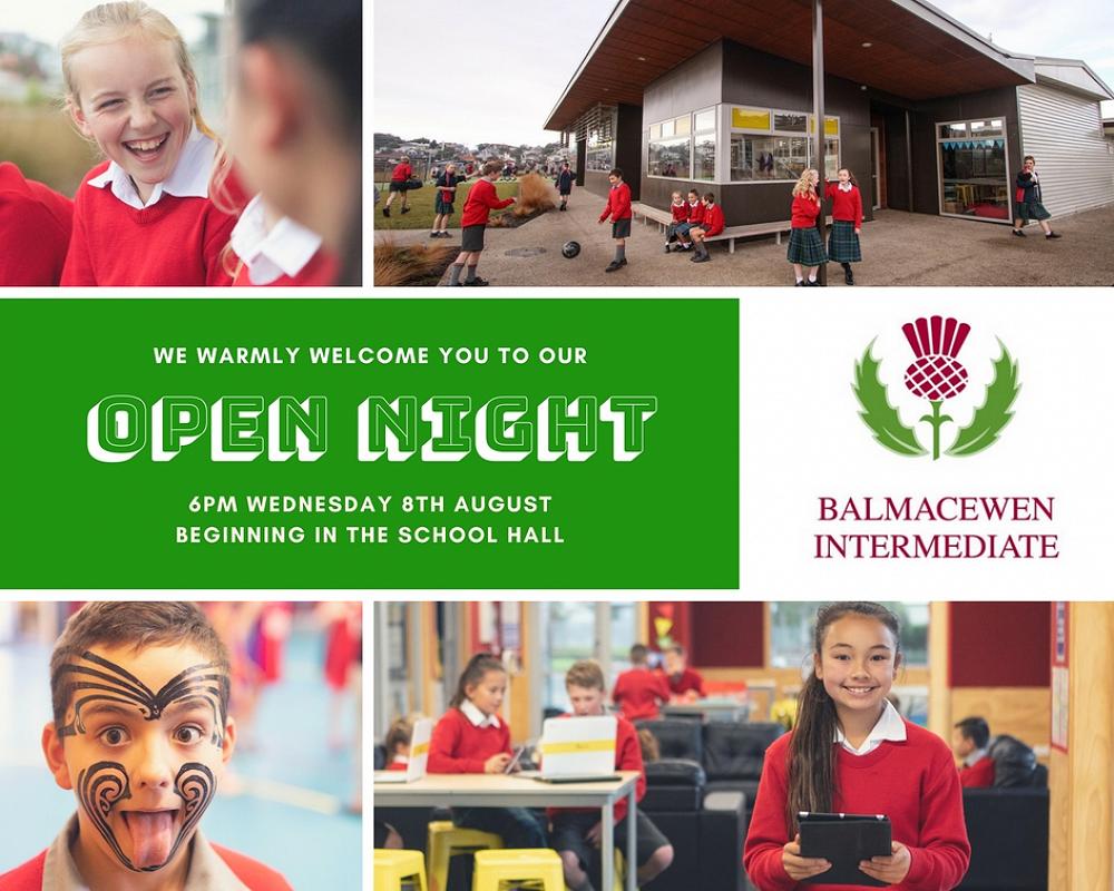 Balmacewen Intermediate open night