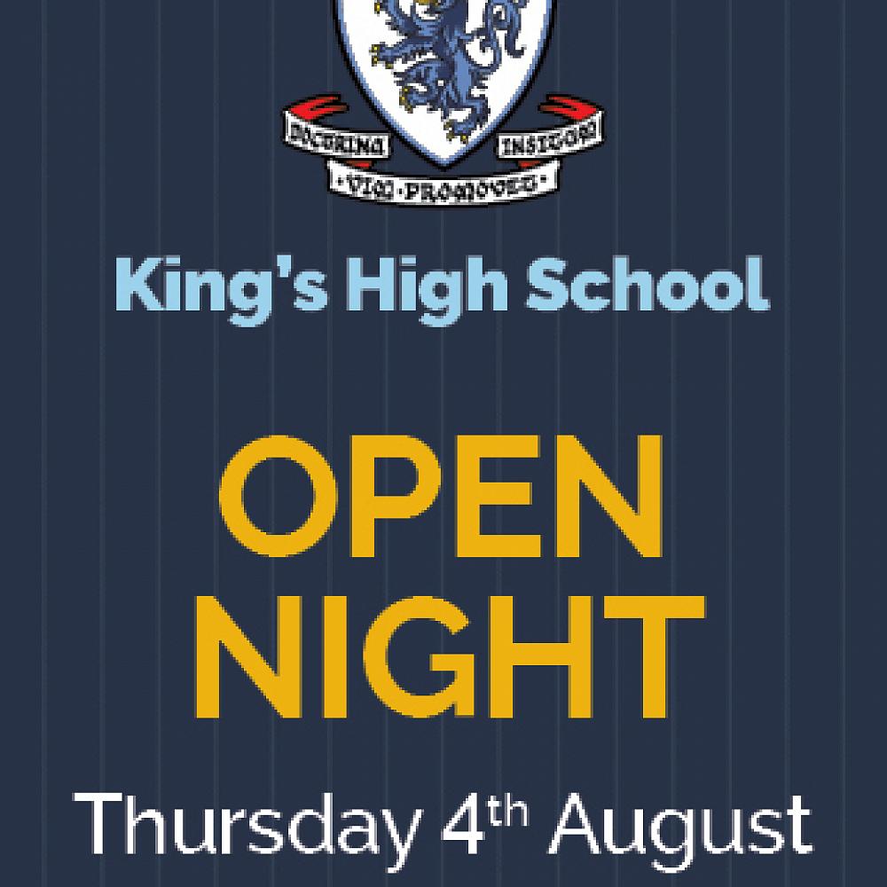 Open Night Thursday 4th August
