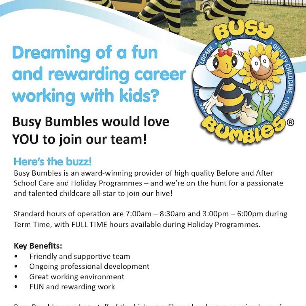Job Vacancy - Busy Bumbles