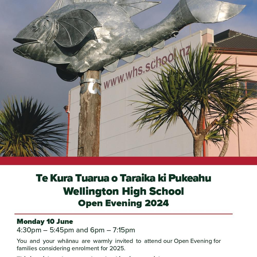 Wellington High School - Open Evening 2024 — Steeple Rock - 23 May 2024