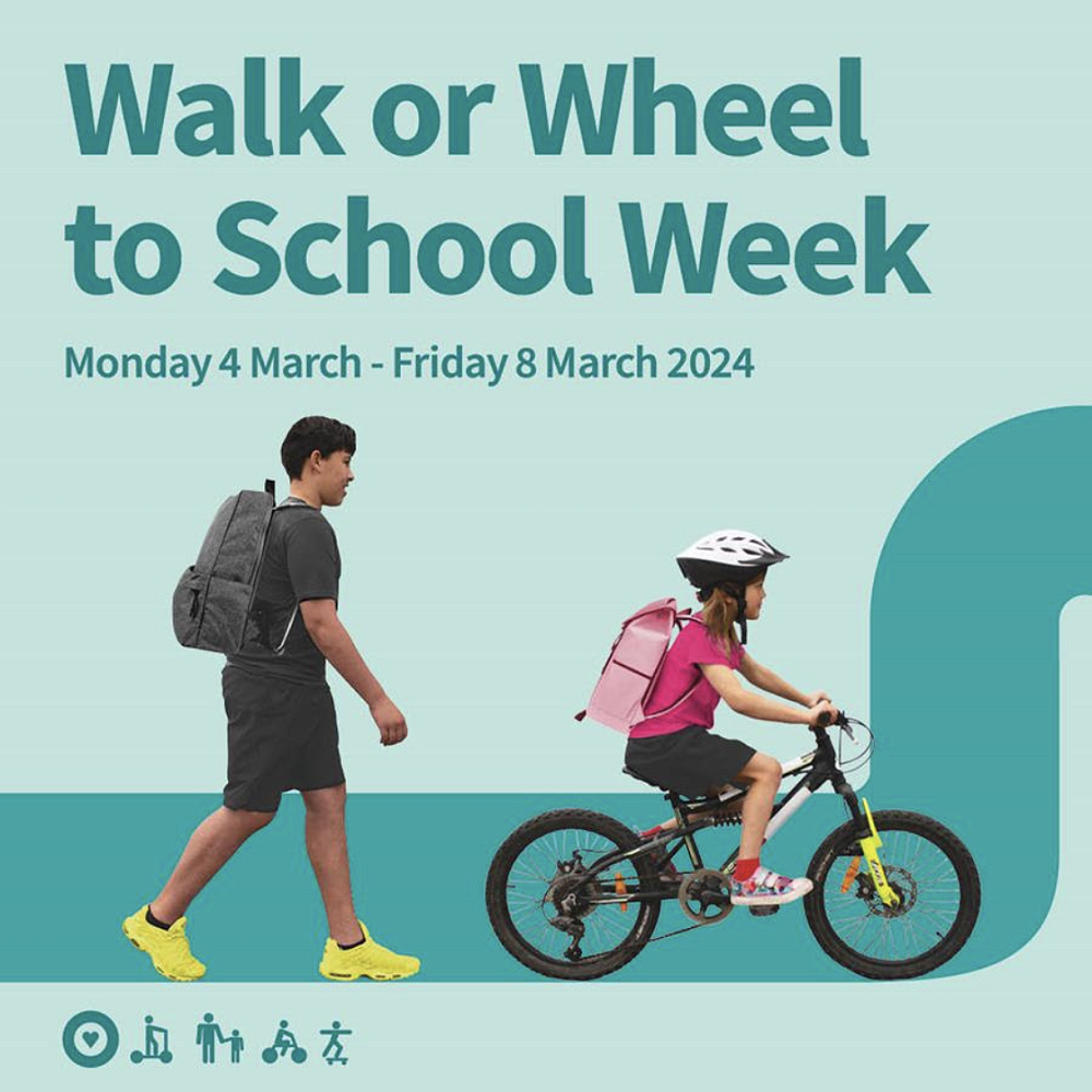 Walk or Wheel to School Week 4-8th March
