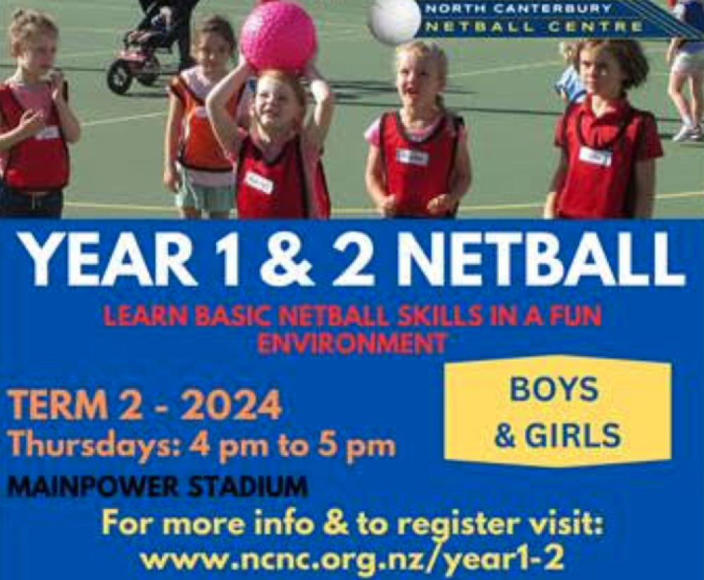 NETBALL PROGRAMME — Newsletter for Friday 8 March 2024