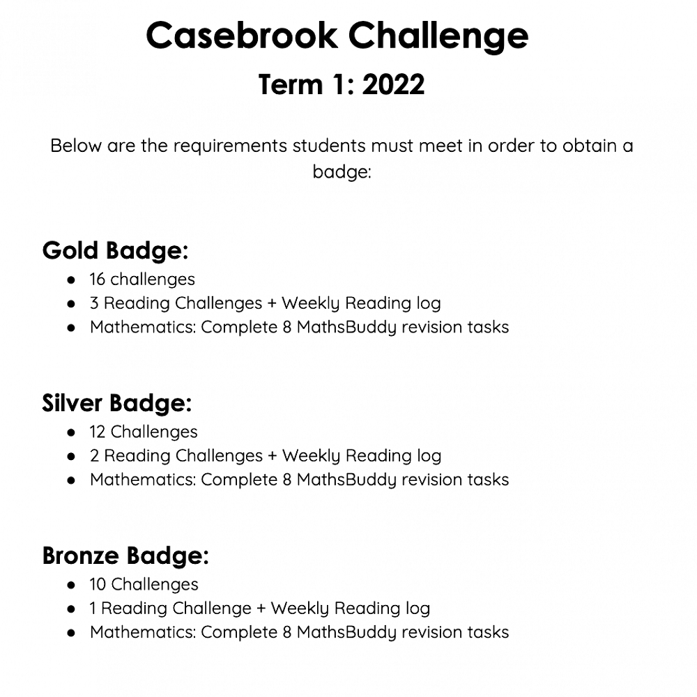 Casebrook Challenge — Casebrook Intermediate News - 10 February 2022
