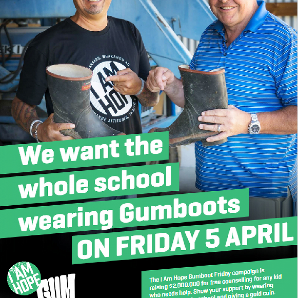 Gumboot Up on Friday 5 April!