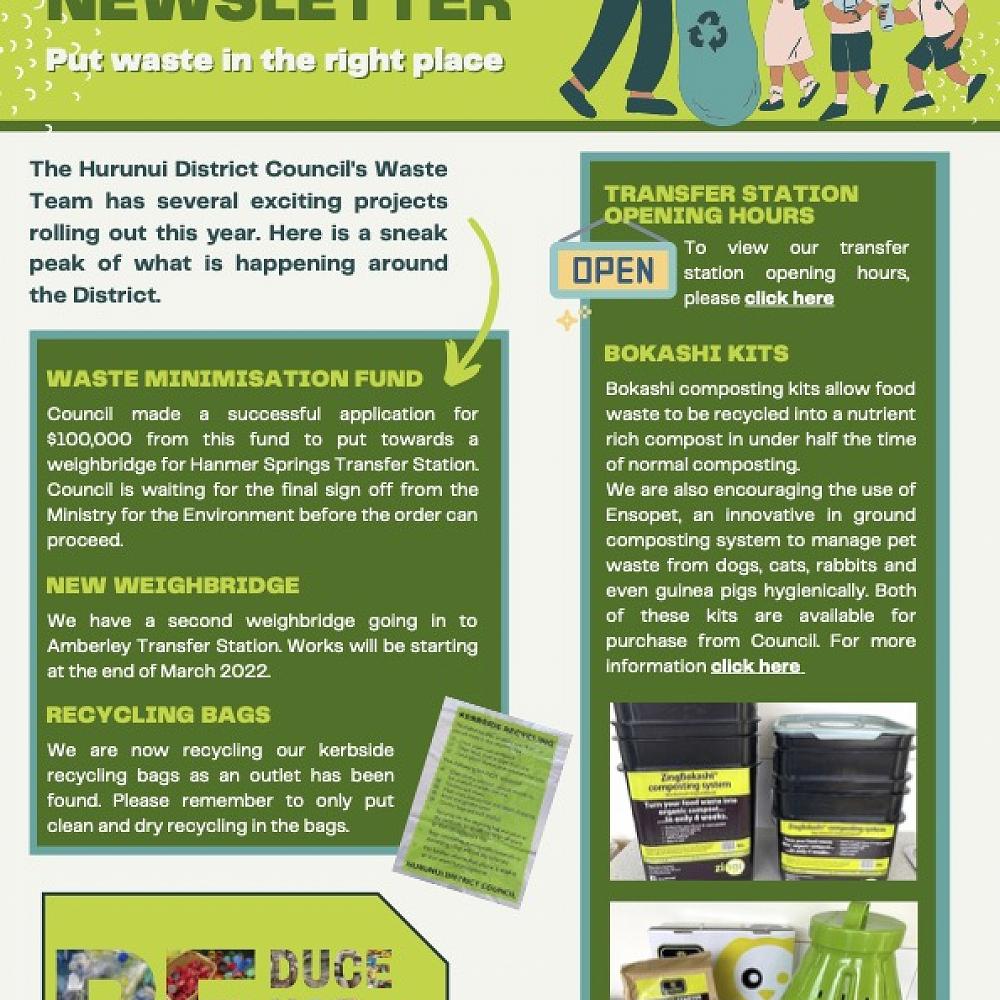 Hurunui District Council Waste Newsletter — 2022 Newsletter 4