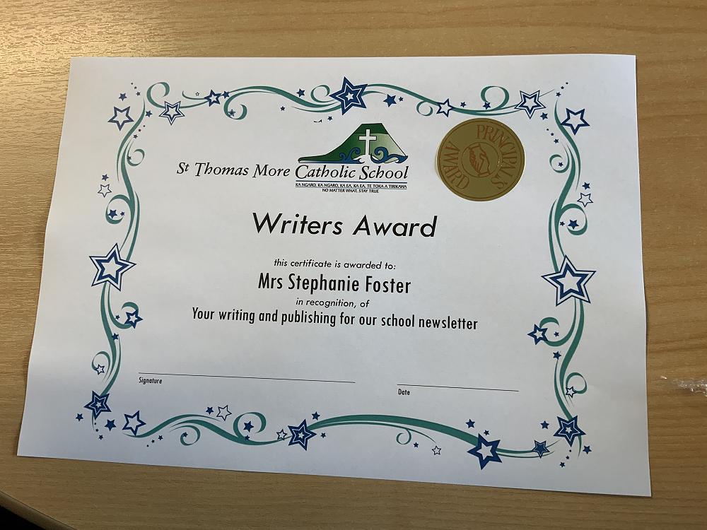 Announcing the Writers Awards.