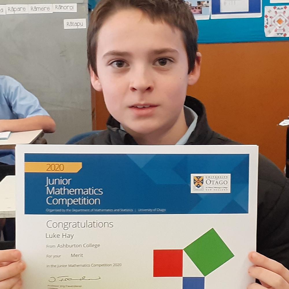 University of Otago Junior Mathematics Competition