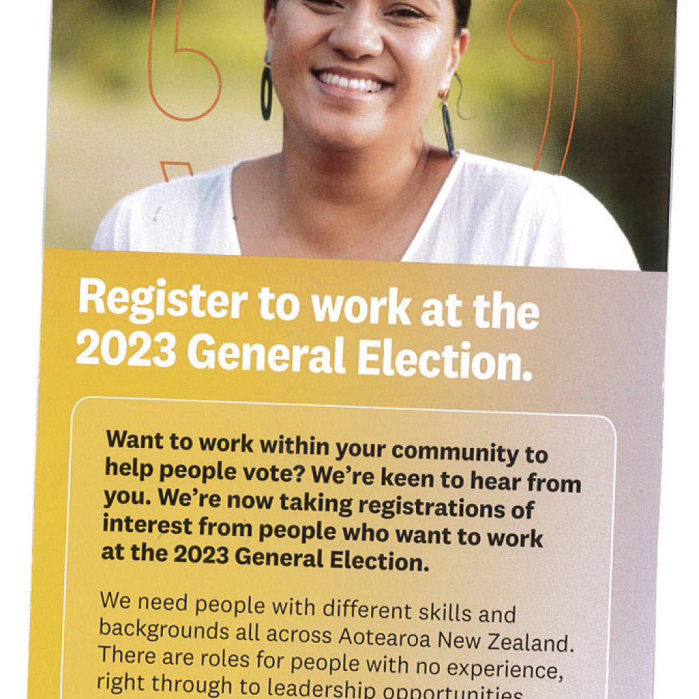 Register to work at the 2023 General Election.