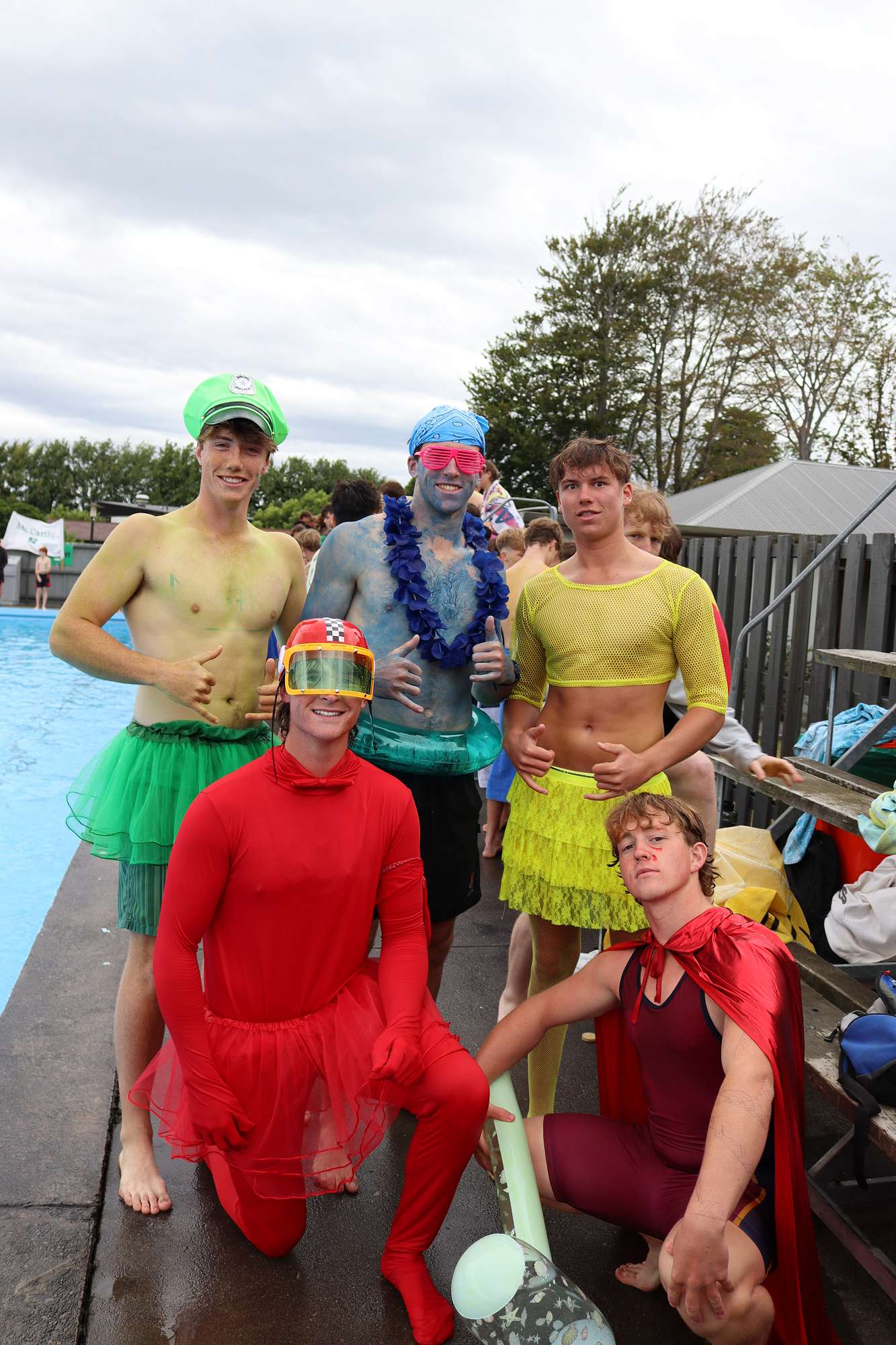 Rain fails to dampen spirits at swimming sports