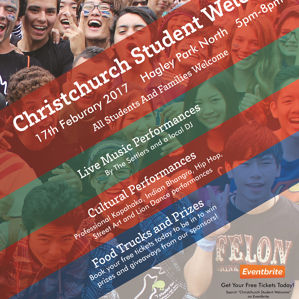 Get Involved: FREE Student Welcome Event- Feb 17th Hagley Park