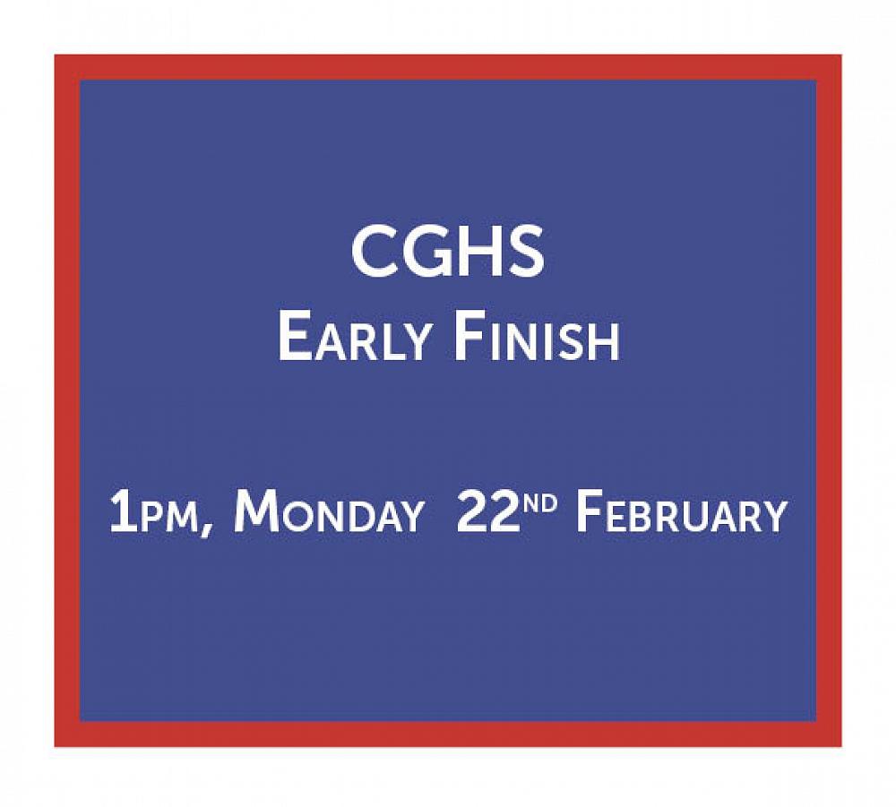 Formal Classes Finish Early on Monday, 22nd February