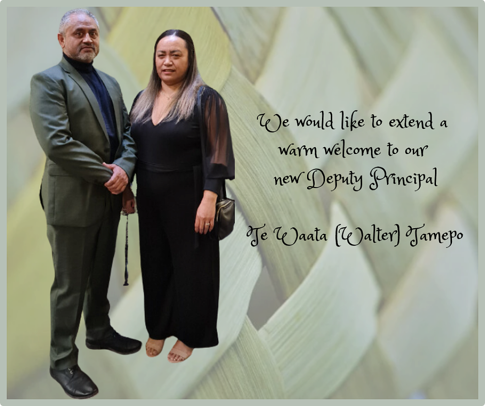 Welcome Te Waata (Walter) Tamepo!