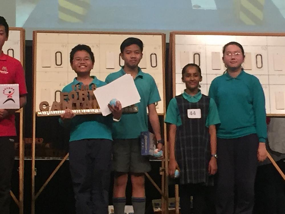 Cantamath Winners Yr 8, Runner Up Yr 7.