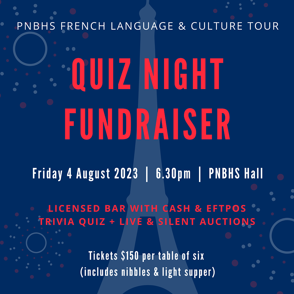 The Big PNBHS Quiz Night is coming up!