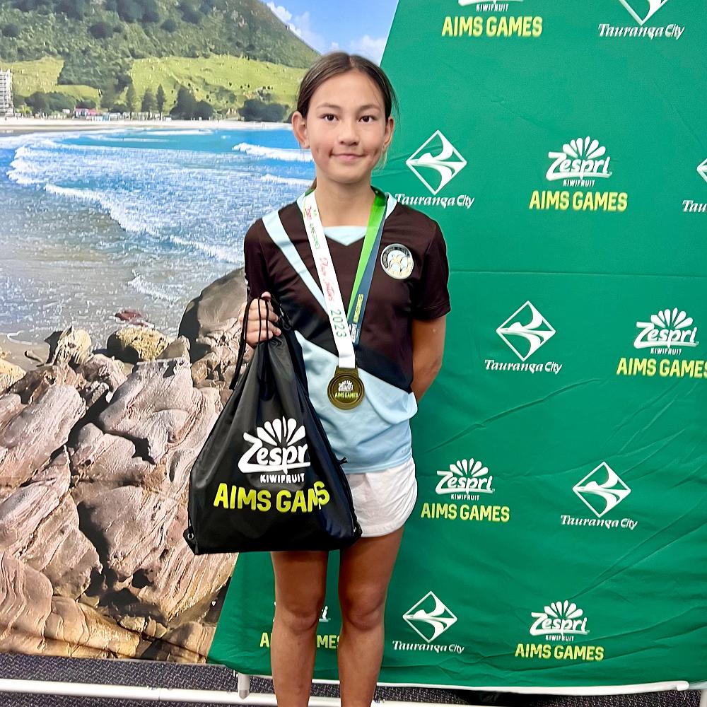 Aliyah is AIMS Games Tennis Champion