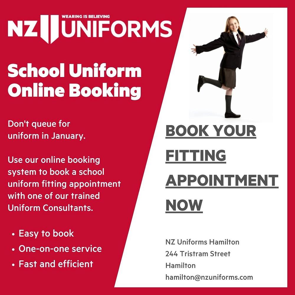 NZ Uniforms - Booking System — RJHS Newsletter - Term 4, Issue 4