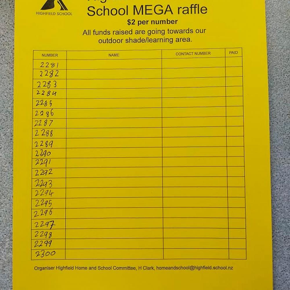 Home and School Raffle