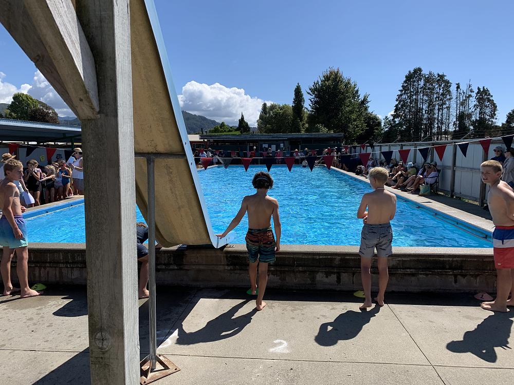 Another stunning day for our Year 5-8 Swimming Sports.
