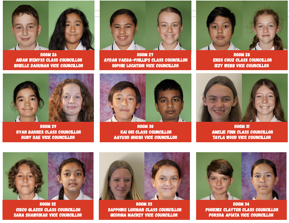 Introducing Muriwai Mini School Class and Vice Councillors for 2022