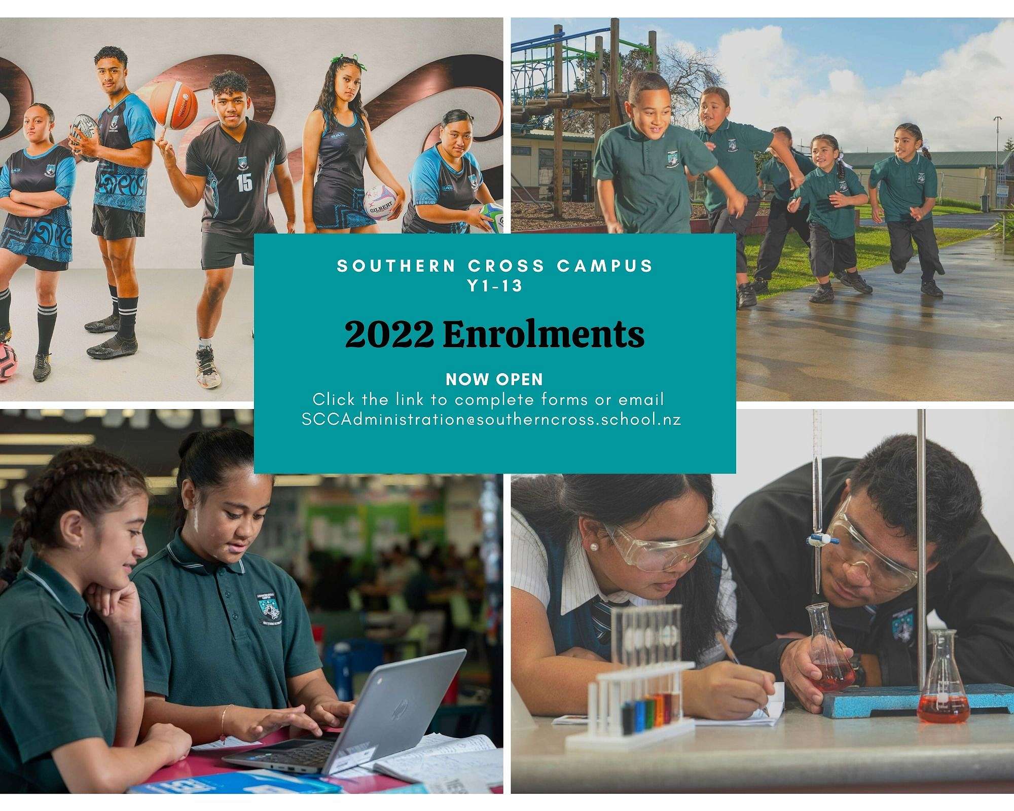 2022 Year 1 - Year 13 Enrolments now open