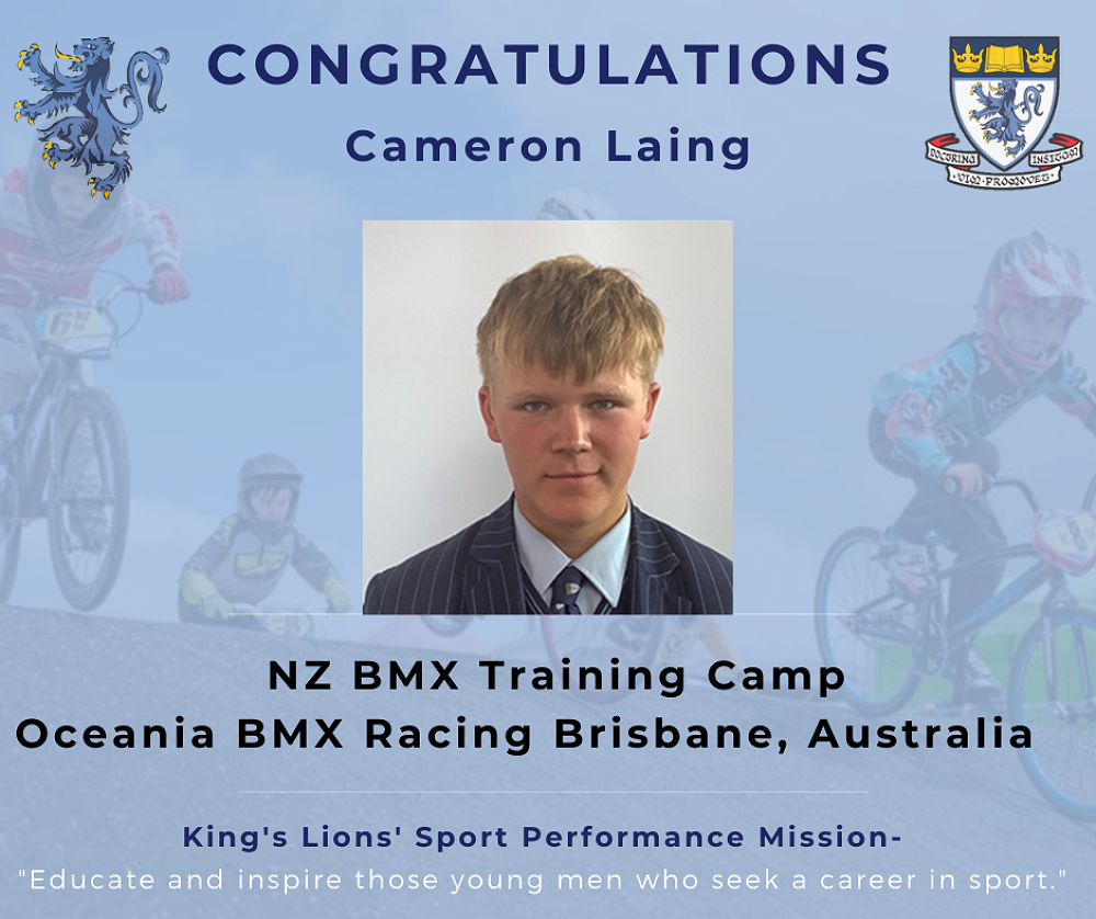 Congratulations to Cameron Laing — King's Week