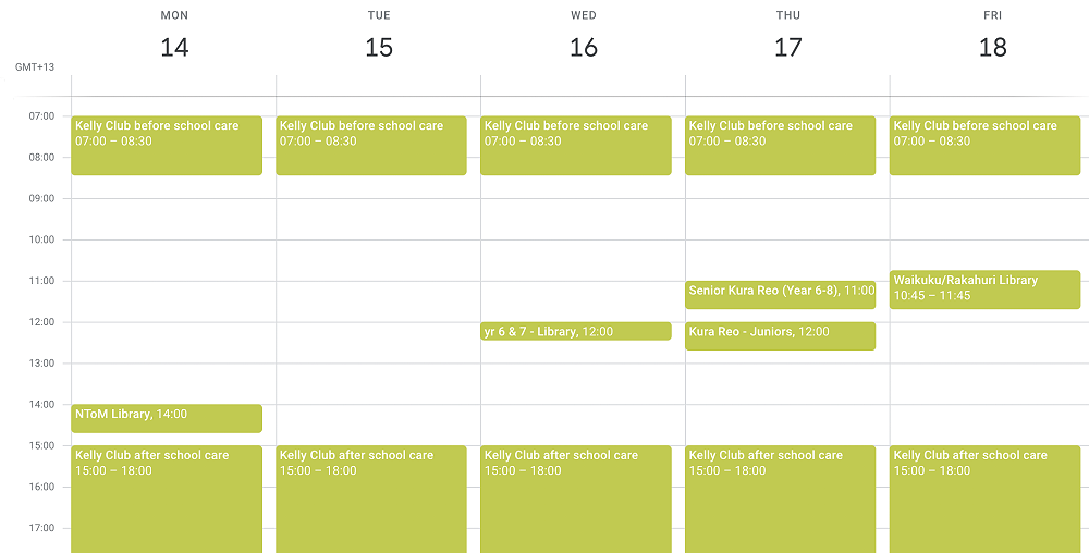 Student Common bookings for Week 5, Term 4 — Staff newsletter for Week ...