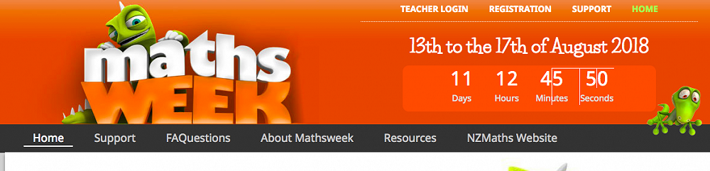 NZ Maths Week 2024, 12th-16th of August.