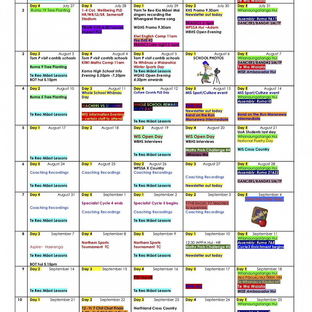 Term 3 Planner