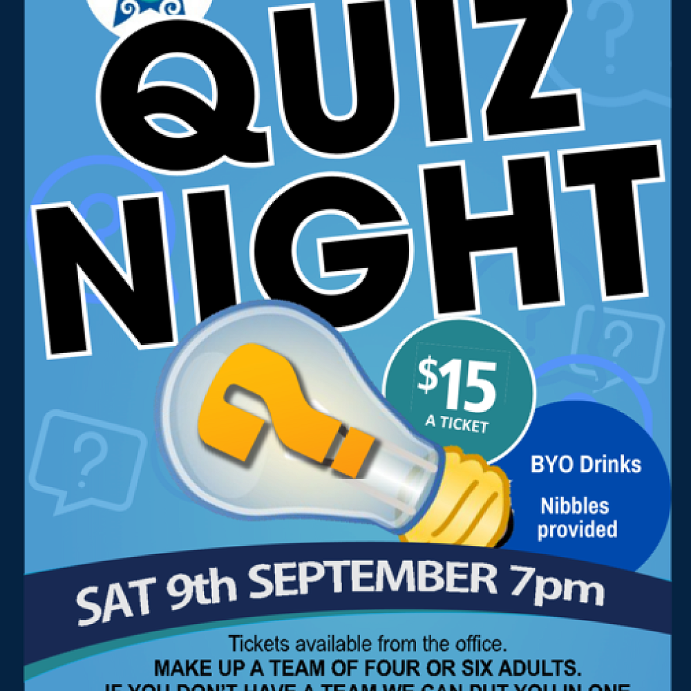 PTA Quiz Night — Newsletter - 30 August 2023
