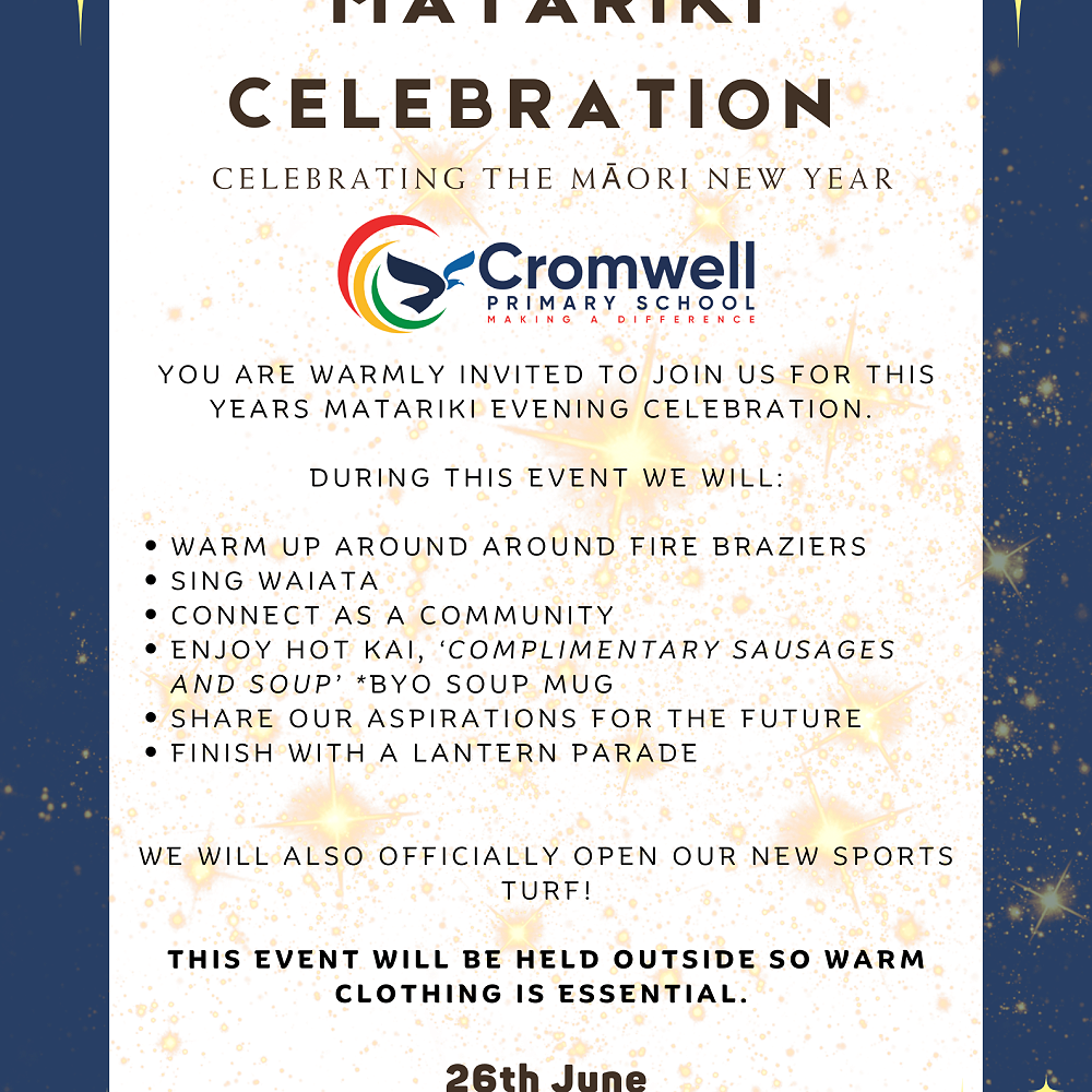 Join us for this year's Matariki Celebration! — CPS News - Week 6, Term ...