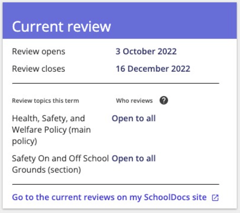 Policy Review - Term 4