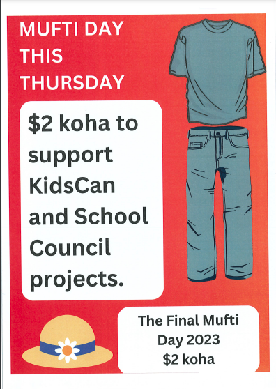 Mufti Day Thursday 7 December | Tahuna Normal Intermediate