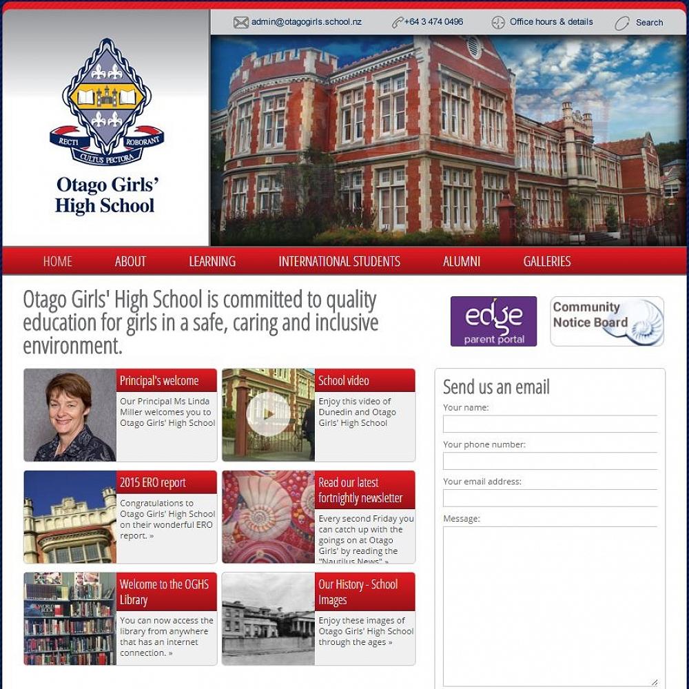 New Learning page on the OGHS website